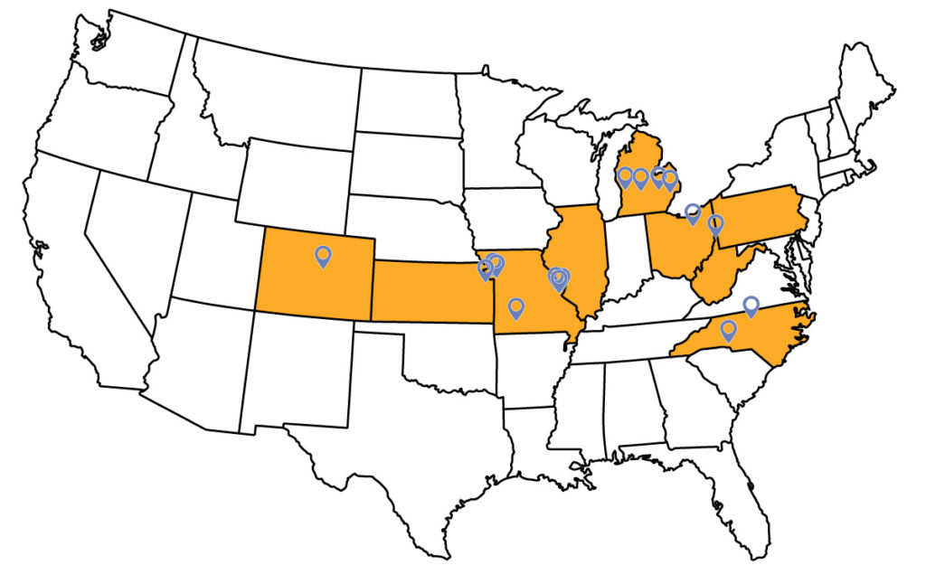 Cleaning Service Locations in the United States | Corporate Cleaning ...