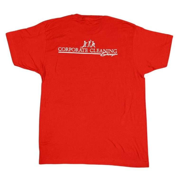 CCG Red Uniform Top | Corporate Cleaning Group